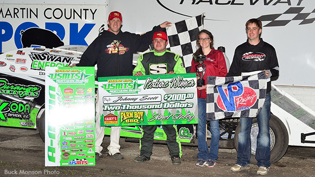 Johnny Scott beats Stormy Scott with final turn pass at Fairmont