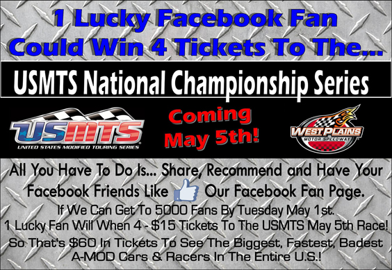 Win free tickets to USMTS event at West Plains Motor Speedway